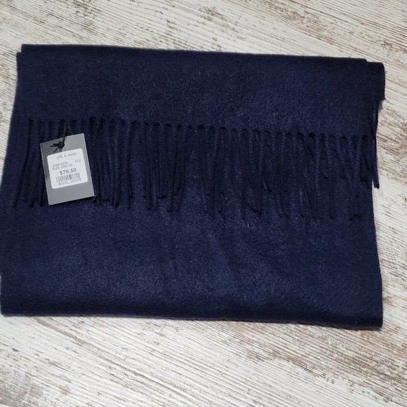 Jos. A. Bank | Accessories | Jos A Bank Cashmere Scarf 8wxl Navy Nwt ...